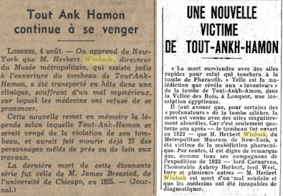 The “legendary” Winlock: excellent investigator and … prolific ...