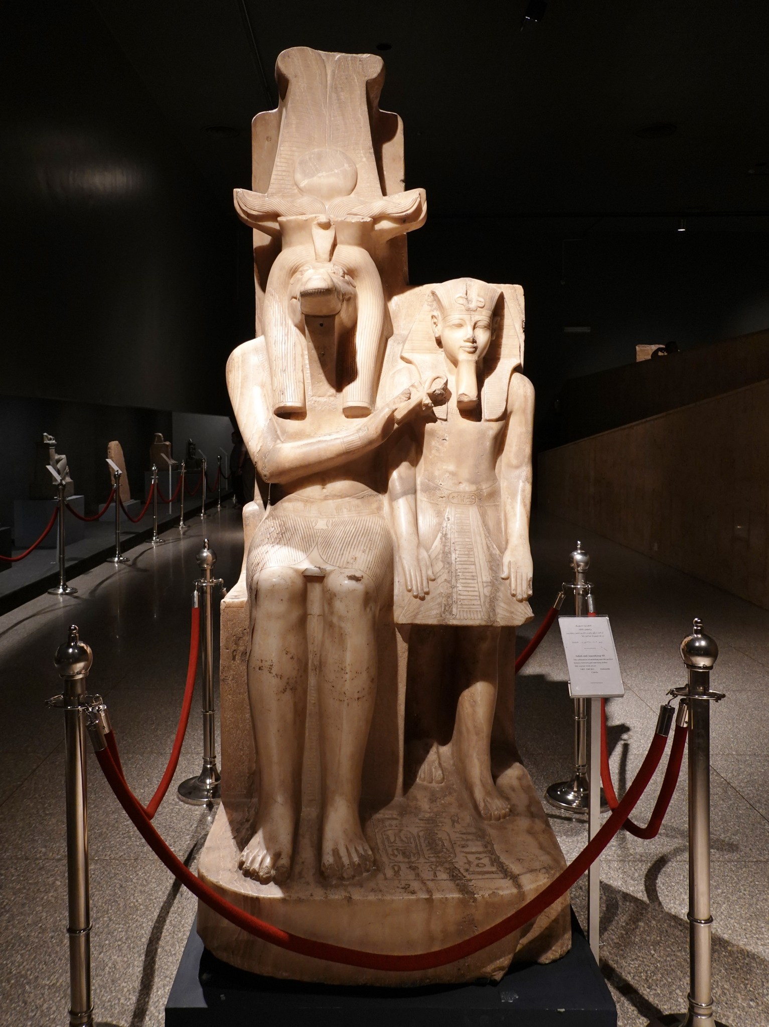 Amenhotep III and Sobek: a Masterpiece of Statuary on Display at the ...